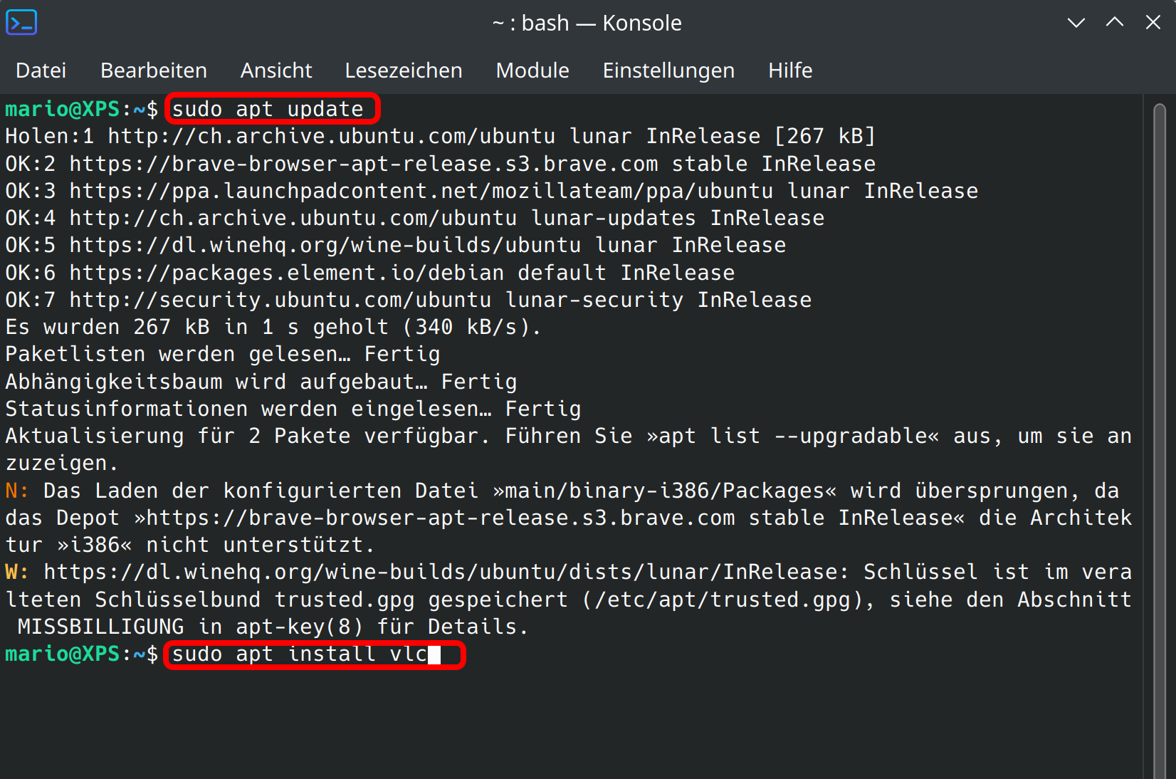 Programme einfach installieren unter Linux