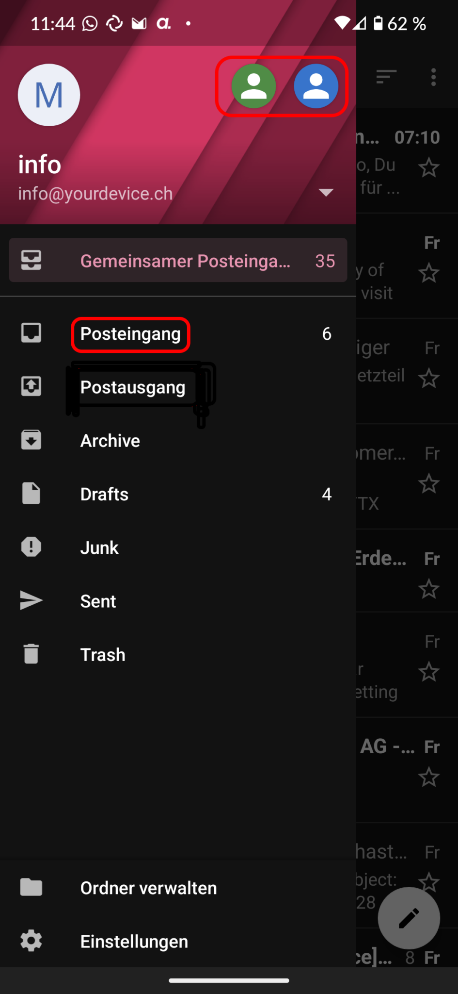 K-9 Mail App - Einrichtung und Anwendung