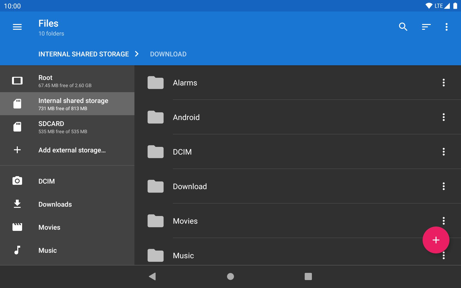 Material Files der alternative Android Dateien Explorer