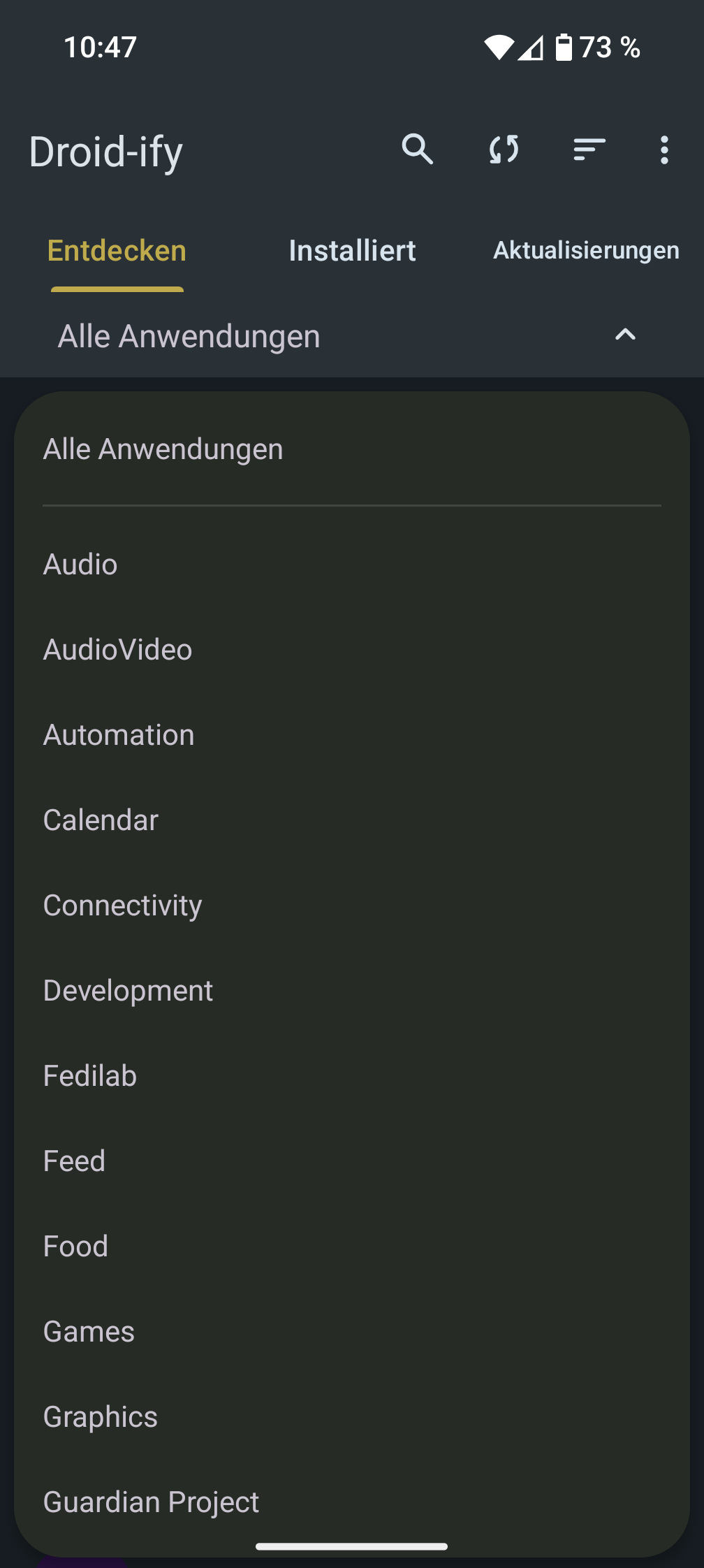 Droid-ify die F-Droid Alternative